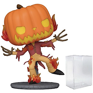 POP Disney: The Nightmare Before Christmas 30th Anniversary - Pumpkin King Funko Vinyl Figure (Bundled with Compatible Box Protector Case) Multicolored 3.75 inches