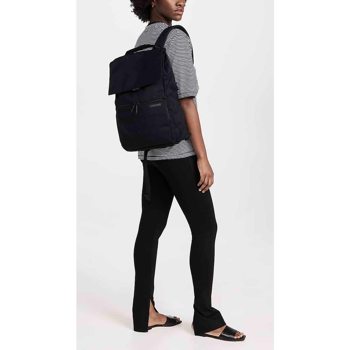 BREVITE The Daily Backpack, Triple Black, One Size