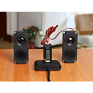 Waveshare USB Sound Card for Raspberry Pi/Jetson Nano USB Audio Module External Audio Converter Recording and Playback Support Stereo Codec Onboard Microphone and Speaker Header No Driver Required