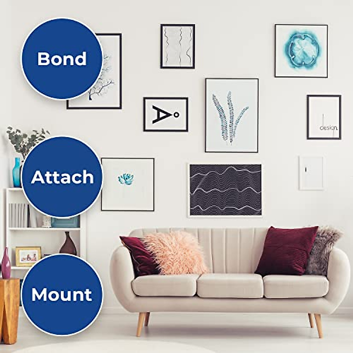 3M Double Coated Urethane Foam Tape 4032 Double Sided Durable Adhesive (1in x 5yds) Attach, Bond, Mount