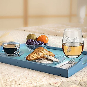 Geiserailie Hummingbird Stemless Wine Glass Hand Stemless Glass Christmas Branch Coffee Tea Cup Exquisite Presents for Women Friends Men, 15.2 oz