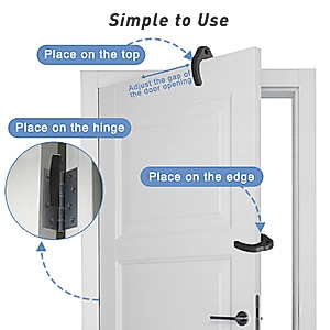 Door Jam (Pack of 4), Tactical First Responder Door Stop for Law Enforcement, Police, Emergency Medical Services and Home Use - Keep Doors from Closing with Soft Urethane Wedge