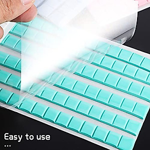 408 PCS Adhesive Sticky Tack Putty, Removable Putty Non-Toxic Mounting Putty Reusable Wall Safe Tack Putty for Wall Hanging Pictures Poster Museum, Cleaning, Nail (White, Pink, Green, Blue)