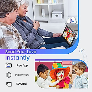 Bgift Digital Picture Frame, 10.1 Inch WiFi Digital Photo Frame with 16GB Storage and SD Memory Card Slot, Unlimited Account Connection, 1920 * 1200 IPS HD Touch Screen - Gift Guide for Mother's Day