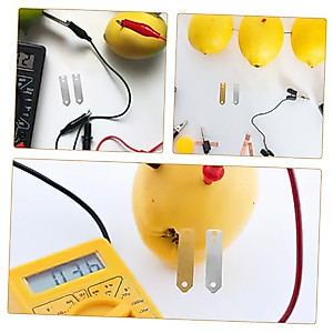 FUNOMOCYA 4 Pcs Copper Electrode Strip for Plating Zinc Copper Electrode Strip for Electroplating Zinc Electrode Strip for Plating Copper Experiment Electrode Strip