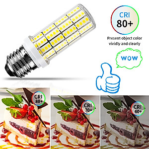 Led Light Bulb 6pcs 200w Equivalent 2500 Lumen 5000k Cool Daylight White 20w Super Bright Led Bulb E26/E27 Base Waterproof Led Corn Light Bulb for Home Garage Warehouse Indoor Outdoor Led Corn Bulbs
