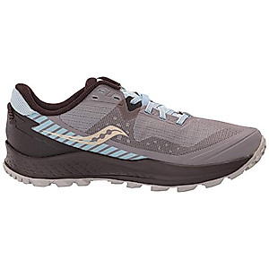 Saucony Women's Peregrine 11 Trail Running Shoe, Zinc/Sky/Loom, 9