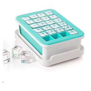 MXJCC The Sanitary Ice Tray for Freezer - Disassemble This Ice Cube Tray with Lid for Easy Cleaning - ice Cube Maker Makes