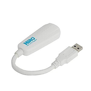 HiRO H50315 USB 3.0 to Gigabit Ethernet LAN 10 100 1000 Mbps Portable Network Adapter Windows 10 8.1 8 32-bit 64-bit Plug n Play Native Driver No Installation Needed Windows 7 Compatible