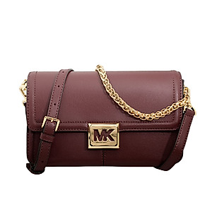 Michael Kors Sonia Leather Medium Gold Chain Shoulder Bag Crossbody Merlot