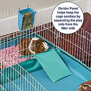 Guinea Habitat Plus Guinea Pig Cage by MidWest w/ Top Panel, 47L x 24W x 14H Inches