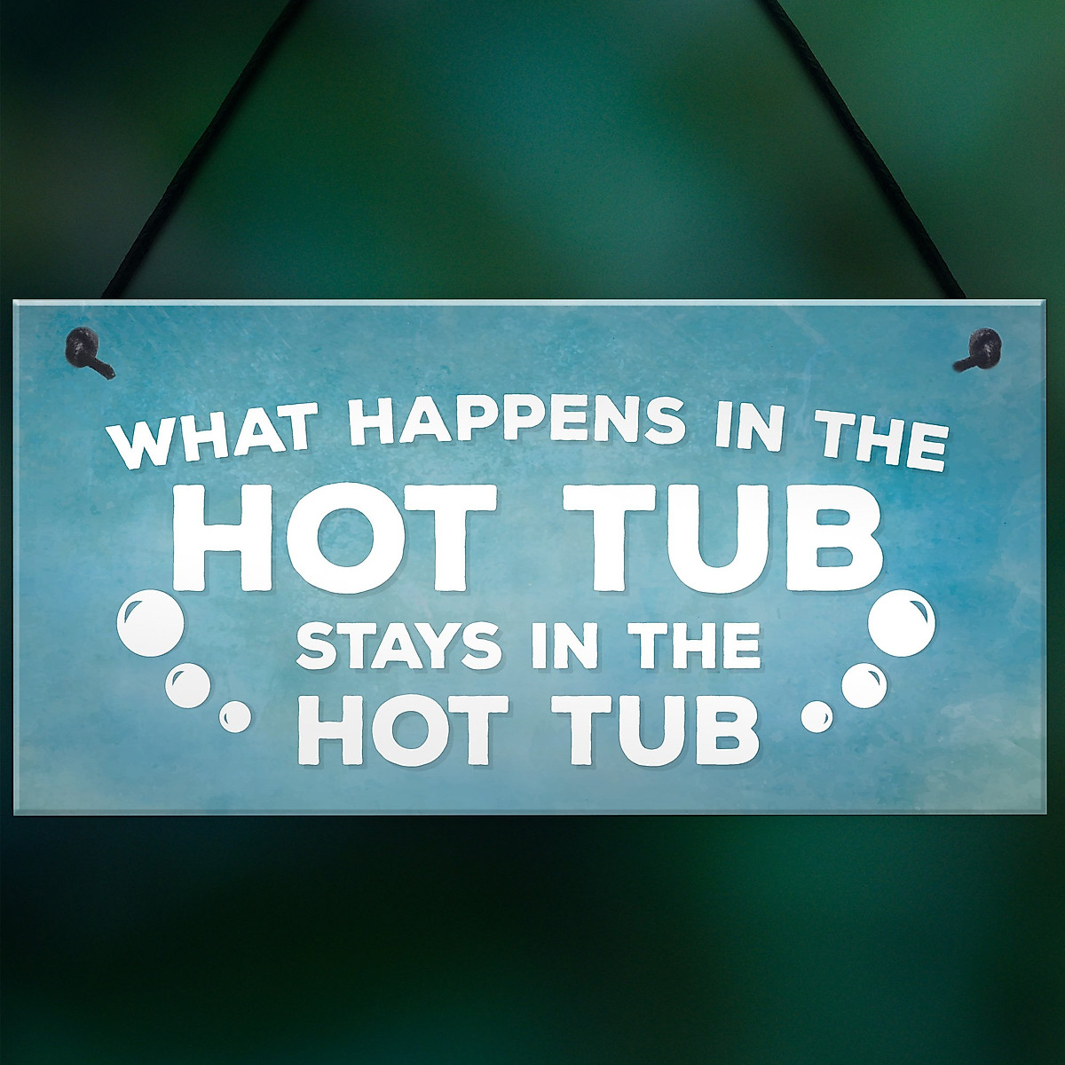 Hot Tub Novelty Funny Garden Hanging Wall Plaque Shed Jaccuzi Home Decor Sign