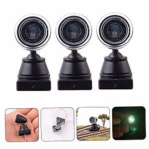 DOITOOL 15 Pcs Model Signal Light Miniature Spotlight Model Sand Table Model Material Sand Table for Kids Children Toys Micro Landscape Decor Miniature Furniture Simulation