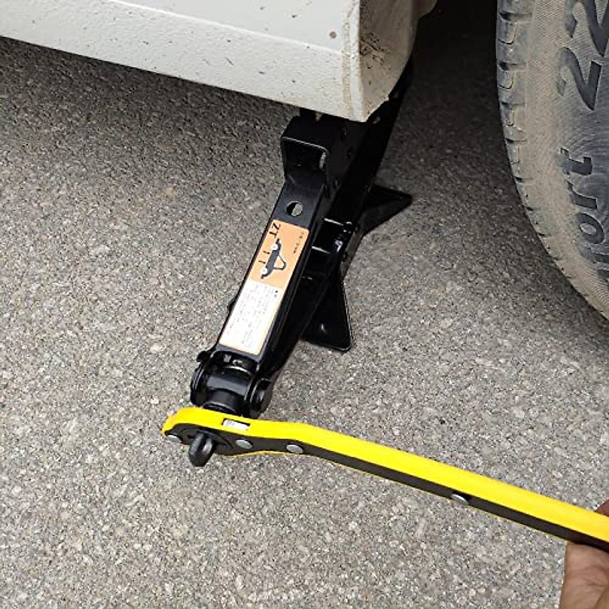 CUIDYSDP Auto Labor-saving Jack Ratchet Wrench，360° forward and reverse knob design Jack Ratchet Wrench Hand Tool