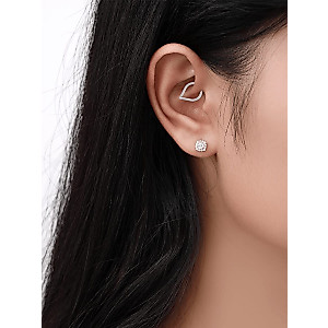 Lantine Teardrop Septum Ring Set 316 Stainless Steel Daith Piercing Jewelry Rook Snug Tragus Cartilage Hinged Segment Clicker Ring