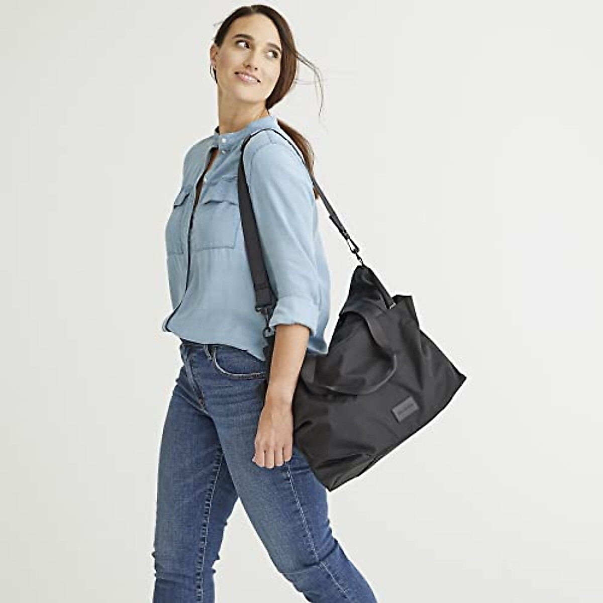 Vera Bradley Women's Recycled Lighten Up Reactive Tote Bag, Sunlit Garden, One Size