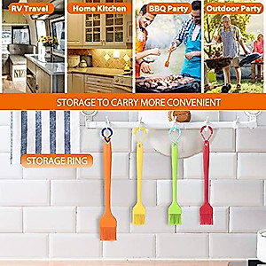 Fruit Food Brush Kitchen Cooking Basting Brush silicone Food Brush for BBQ Grilling Turkey Steak Fish Baking,Family Party Outdoor Cooking Tour Camping Picnic Food Baking Brush Easy to Clean