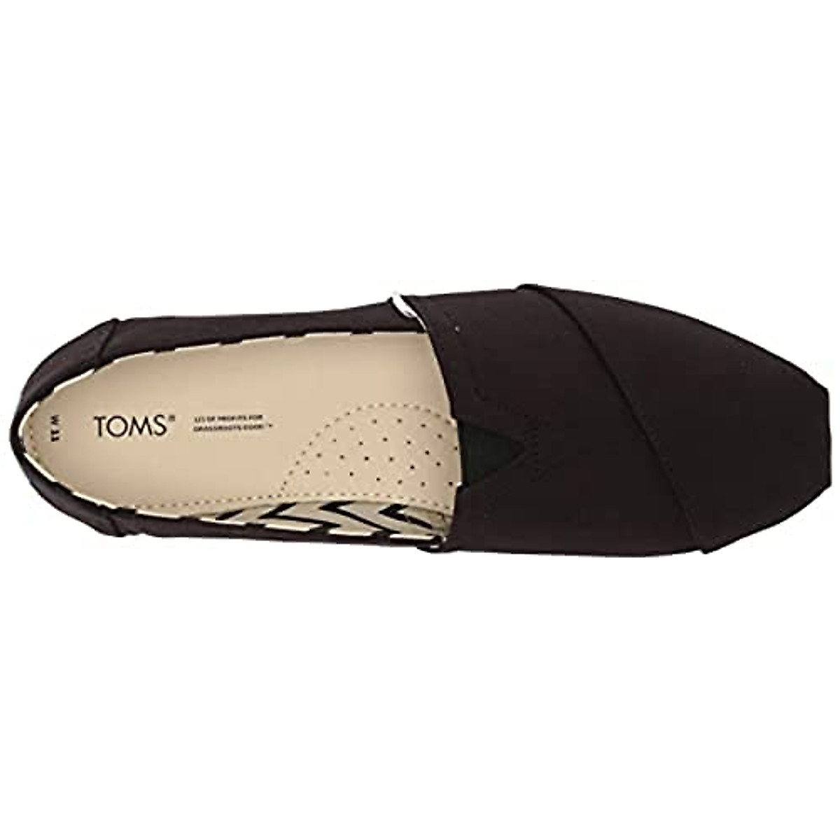 TOMS Women's, Alpargata Recycled Slip-On Black