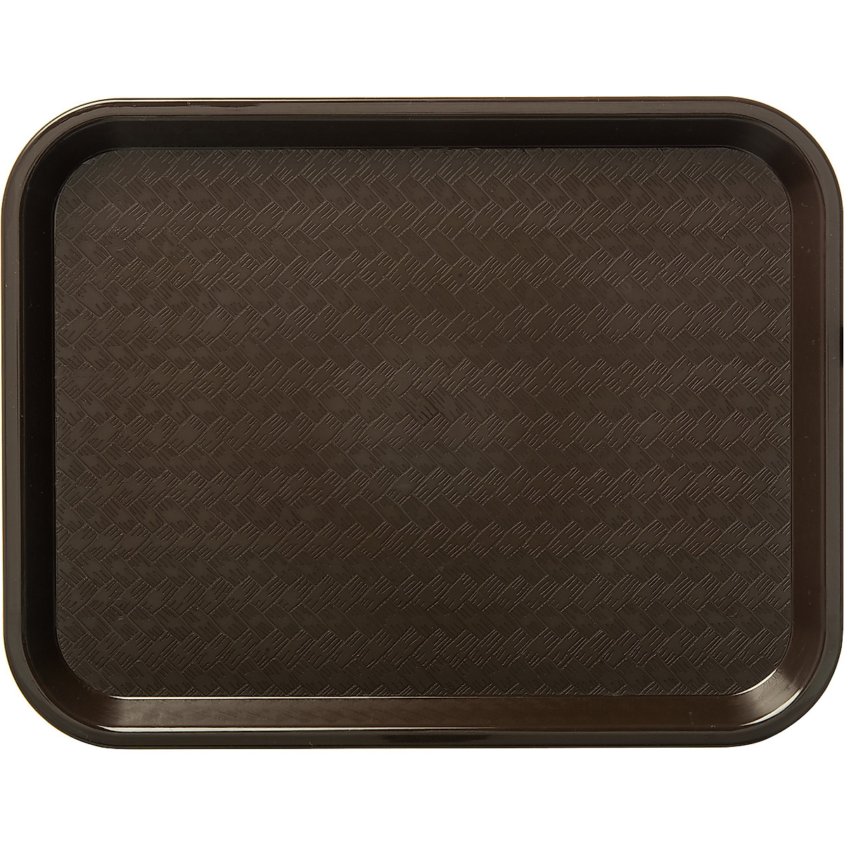Carlisle FoodService Products Café Standard Cafeteria/Fast Food Tray, 11" x 14", Dark Brown (Pack of 2)