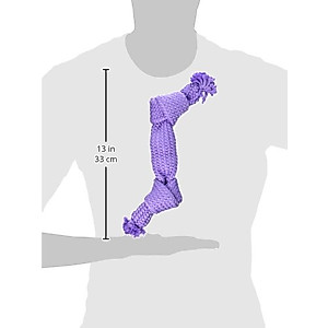 Ethical Pets Super Squeak Rope Dog Toy with 2-Squeaker, 14-Inch