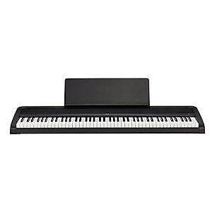 Korg B2 Portable Digital Piano with 88-Key Full Size Weighted Keyboard, Built-in Speakers, Music Stand, Sustain Pedal, and Power Supply (B2BK)