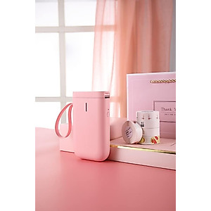 Label Maker Machine NiiMbot D11 Pink with 1 Free Roll Tape, half inch Thermal Label Printer for Home Office Business Organization USB Rechargeable - Compatible with Android & iOS Applied