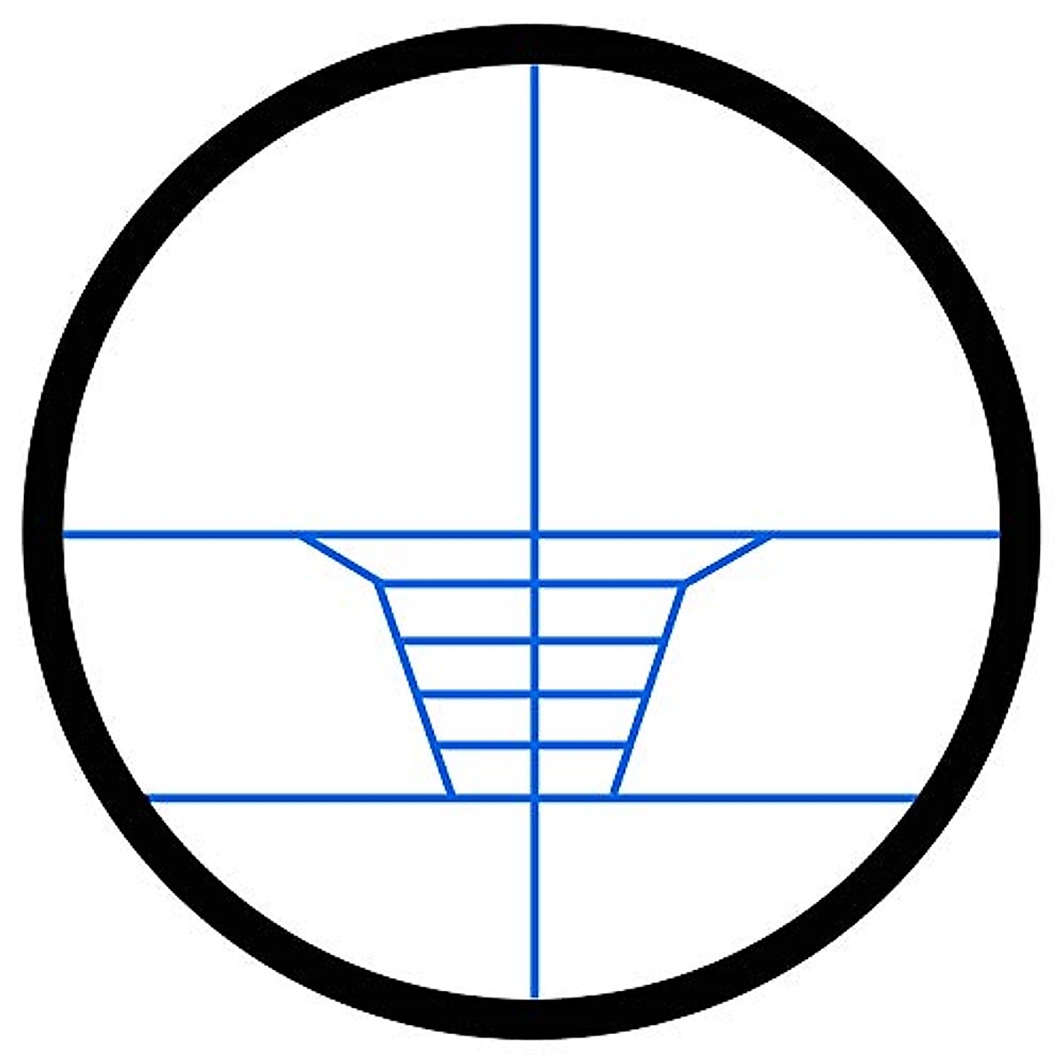 Hammers Compact Red/Blue Illuminated Multi-line Reticle Crossbow Scope 4X32 w/Weaver Rings