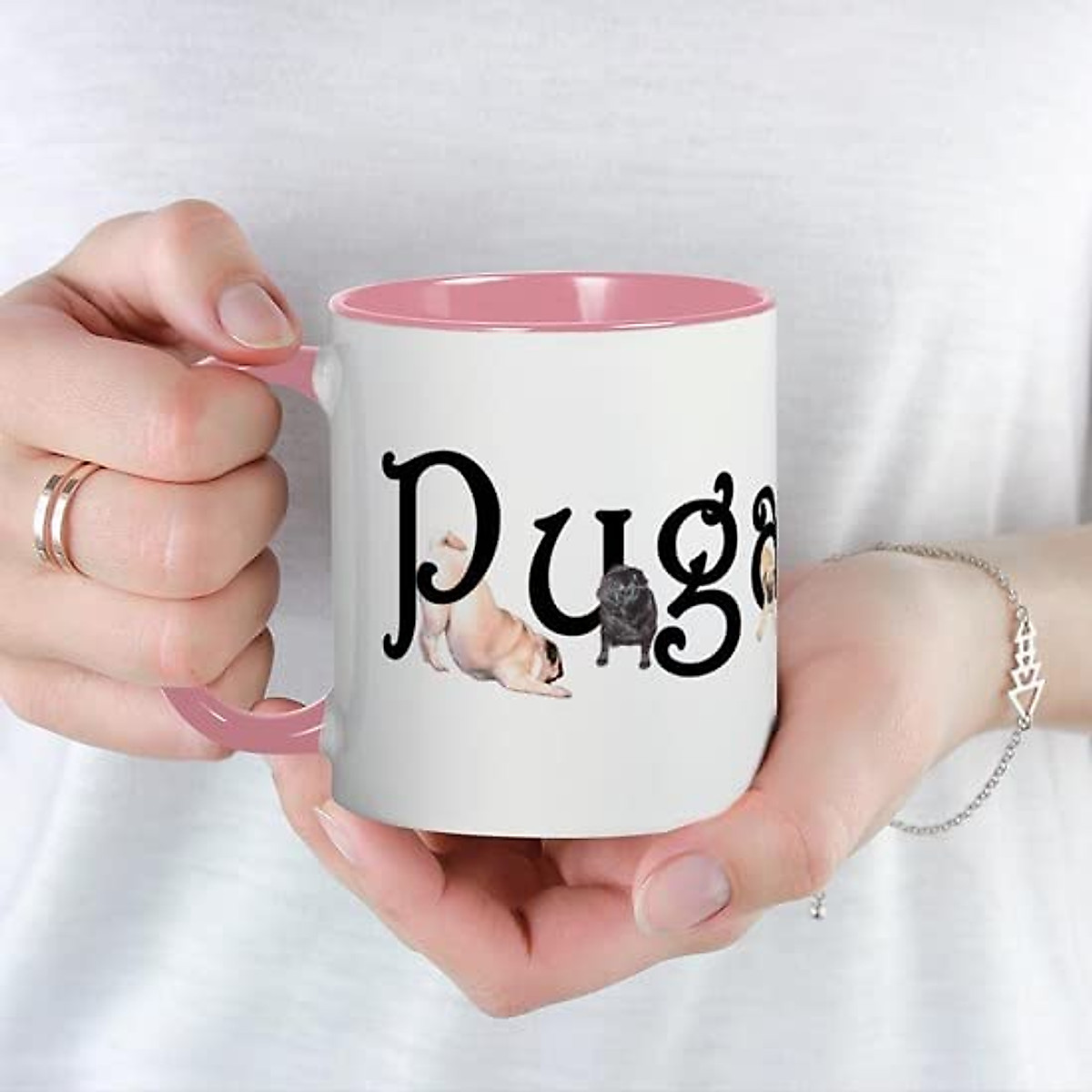 CafePress Pugaholic Ceramic Pug Mugs Ceramic Coffee Mug, Tea Cup 11 oz