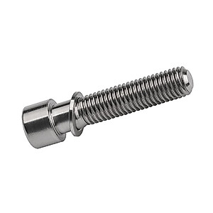 Wanyifa Titanium M7 32mm 1.0mm Pitch Allen Hex Socket Head Bolt Screw with Washer Pack of 4(Silver)