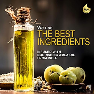 Mera Amla Conditioner - Volumizing Indian Conditioner With Amla Hair Oil, Vitamin E, & Menthol - Adds Volume, Strengthens, Lengthens, & Moisturizes Hair (11.8oz) - Pack of 1