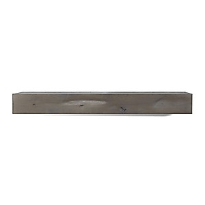 Dogberry Collections Modern Farmhouse Mantel Shelf, 72", Ash Gray