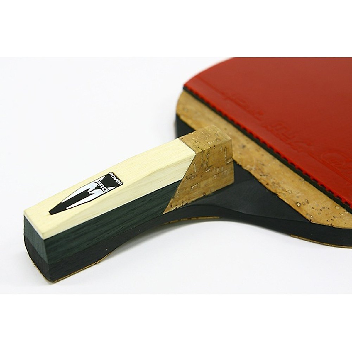 JISAM TRADE Champion XIOM M8.0P Ping Pong Racket Table Tennis Penholder Type for Professional + Key Ring