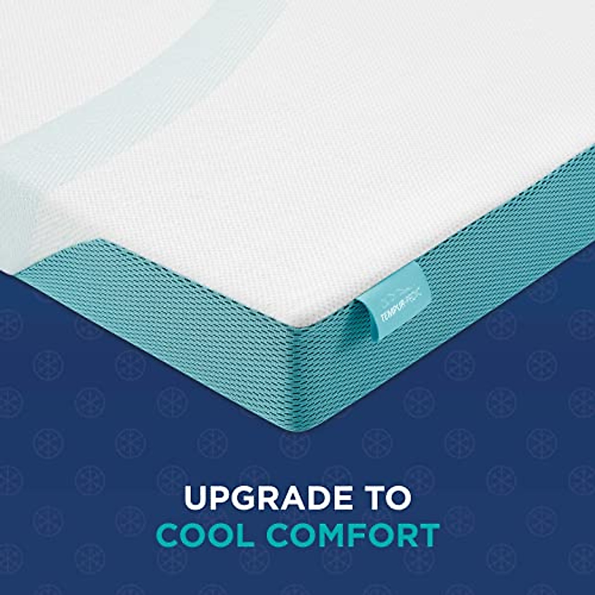 Tempur-Pedic TEMPUR-Adapt + Cooling 3-Inch Twin Mattress Topper Medium Luxury Premium Foam, Washable Cover, Medium Cooling Topper,white