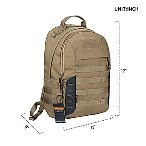 EXCELLENT ELITE SPANKER Military Tactical Backpack 18L Molle Backpacks Army Assault Survival Rucksack Pack (RGN)