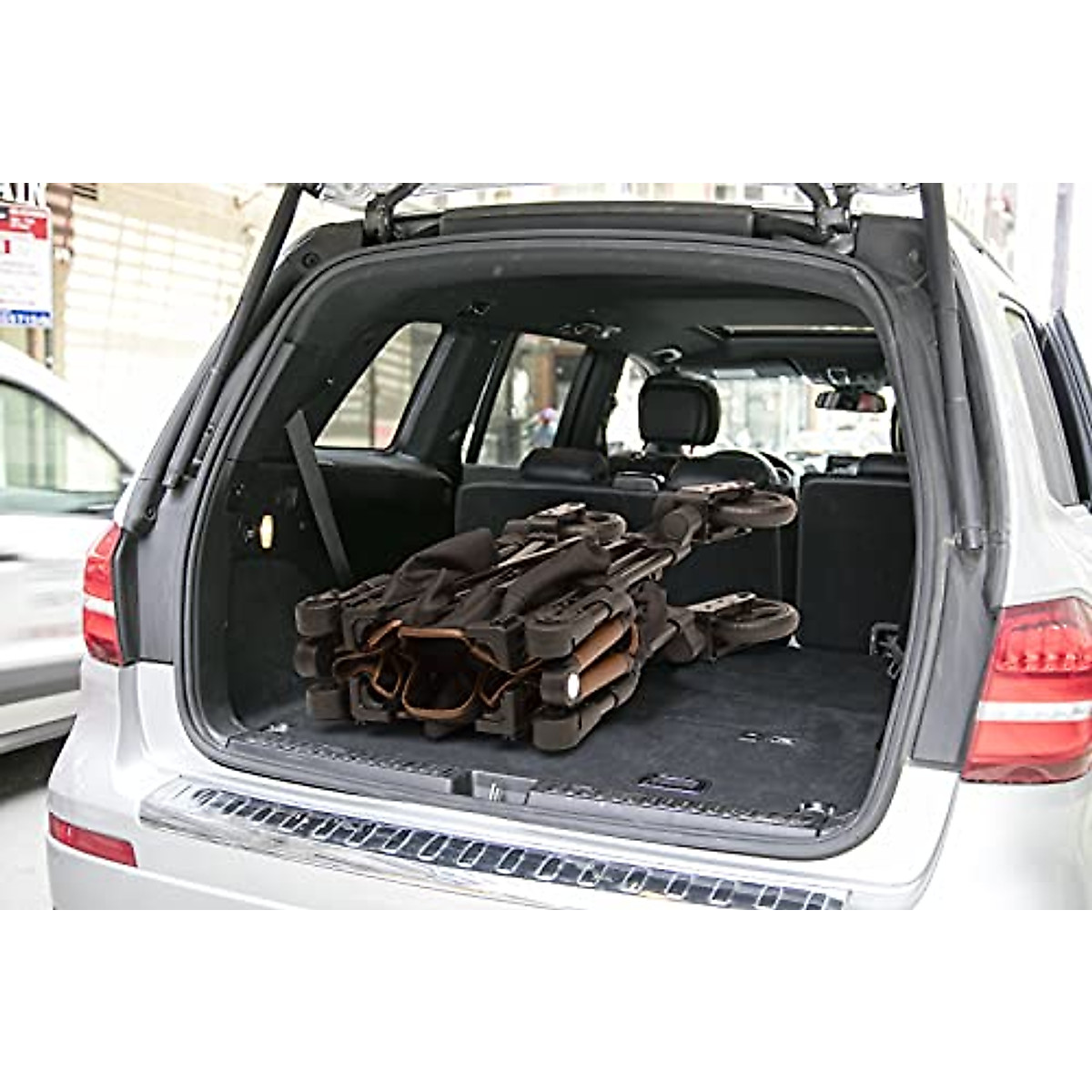 Delta Children Hercules Stroller Wagon for 2 Kids Versatile Stroller Wagon with Canopy, Push/Pull Handles, Cup Holders and Storage Pockets Compact Fold is Great for Travel, Black