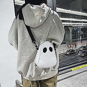 Juoxeepy Halloween Crossbody Bag Purse Halloween Ghost Purse for Women Girls Funny Ghost Crossbody Shoulder Bag