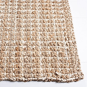 SAFAVIEH Natural Fiber Collection Accent Rug - 3' x 5', Natural, Handmade Boho Farmhouse Woven Jute, Ideal for High Traffic Areas in Entryway, Living Room, Bedroom (NF187A)