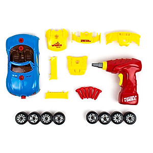 Take Apart Toy Racing Car Kit for Kids - 30 Pieces with Engine Sounds & Toy Tools for Kids Build Your Own Model Race Car Kit Construction Set