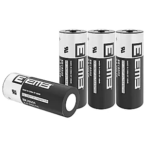 4X EEMB ER18505 Nonrechargeable 3.6V Lithium Battery Li-SOCL₂ 4100mAh High Capacity UL Certified Single-Use 3.6V Lithium Thionyl Chloride Battery DO NOT Charge Battery
