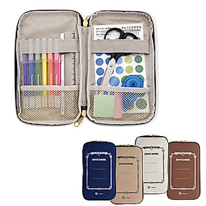 M-Plan 010141-13 Swallow x CUBIX Pen Case, Beige