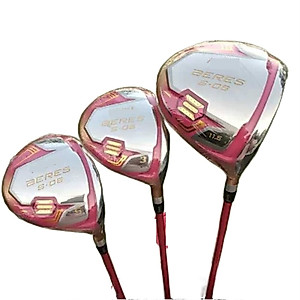 ENEMO Women's Golf Complete Set Compatible with Honma Beres IS-06 4 Star Club Set Driver Fairway Iron Putter Graphite Shaft L Flex (No Bag (Color : 13pcs no Bag)