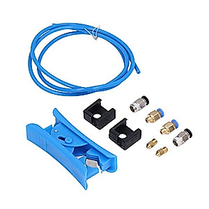 PTFE Tubing 3D Printer Filament Tube PTFE Tubing Printing Tube 2mm ID 4mm OD Set Kit with Cutter for Ender 3