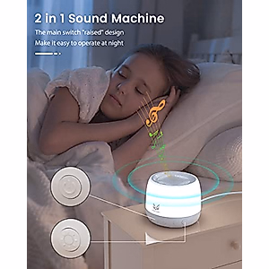 Somezeds Sound Machine with Nursery Night Light, Adult Kids Baby Sleep Sound Machine, White Noise Machine, Perfect for Home, Office, Travel, with 12 Soothing Sounds