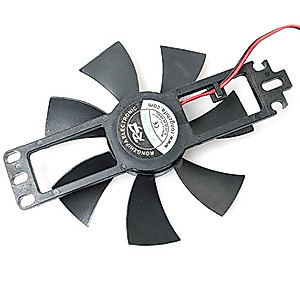 Magic&shell Cooling Fan 2PCS Black DC 18V Plastic Brushless Fan for Induction Cooker