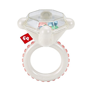 Fisher-Price Rock ‘n Rattle Teether Ring, Baby Rattle and Teething Toy
