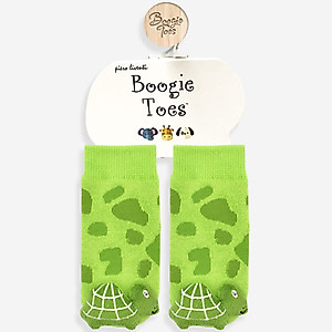 Piero Liventi Green Turtle Boogie Toes Rattle Sock, 1 Pair (1-2Y)