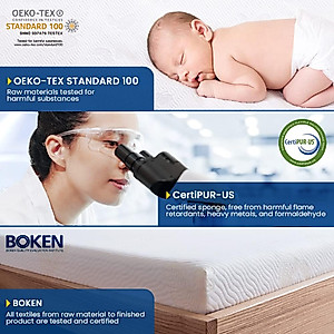 Newentor® Dual-Layer Memory Foam Mattress Topper - Medium Firm Gel Infused Mattress Topper with Oeko-TEX & CertiPUR-US Certified - Mattress Topper with Washable Zipped Cover, Twin