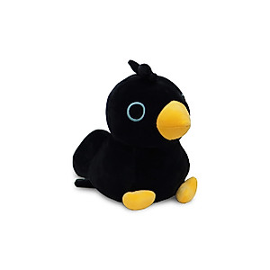 Avocatt Black Crow Plushie Toy - 10 Inches Stuffed Raven Animal Plush - Plushy and Squishy Crow with Soft Fabric and Stuffing - Cute Toy Gift for Boys and Girls
