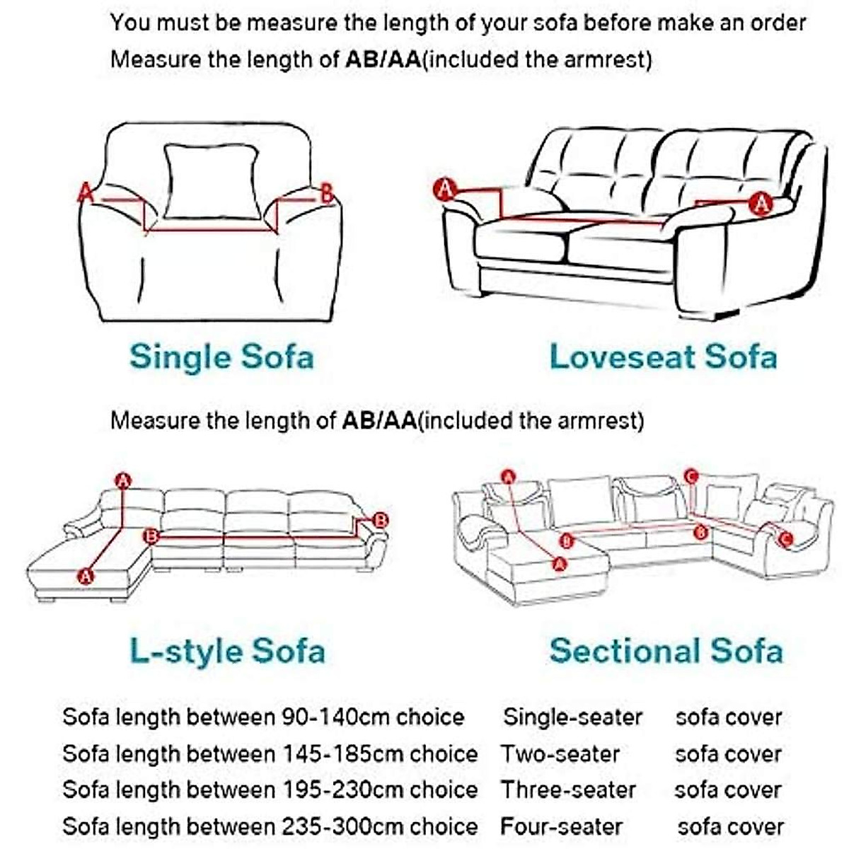 IMYOGI High Stretch Sofa Covers Sofa Slipcover, Stretch Velvet Couch Covers for Sofa Covers for Living Room for Dogs, Sofa Slipcover,Couch Slipcover-4 Seater+4 Seater-Blue