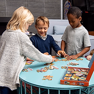 Upbounders- Joyful Carousel - 24 Piece Beginner Puzzles Toddler Kids Age 3-5, Preschool Puzzle with African American-Diverse Children at Play